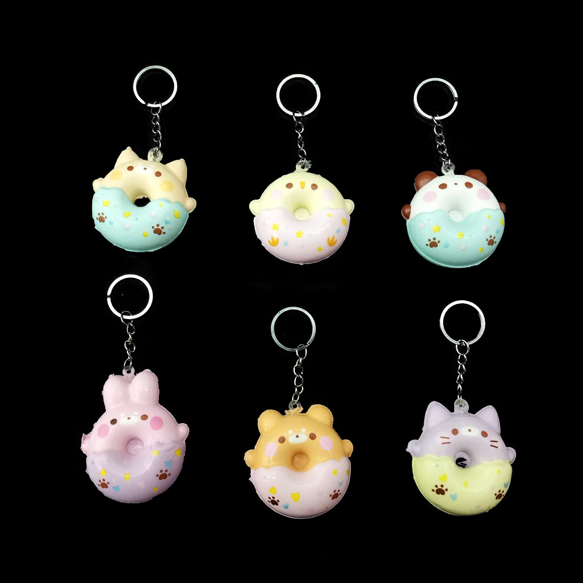 Donut Squishy Keychain – dallastoyswholesale