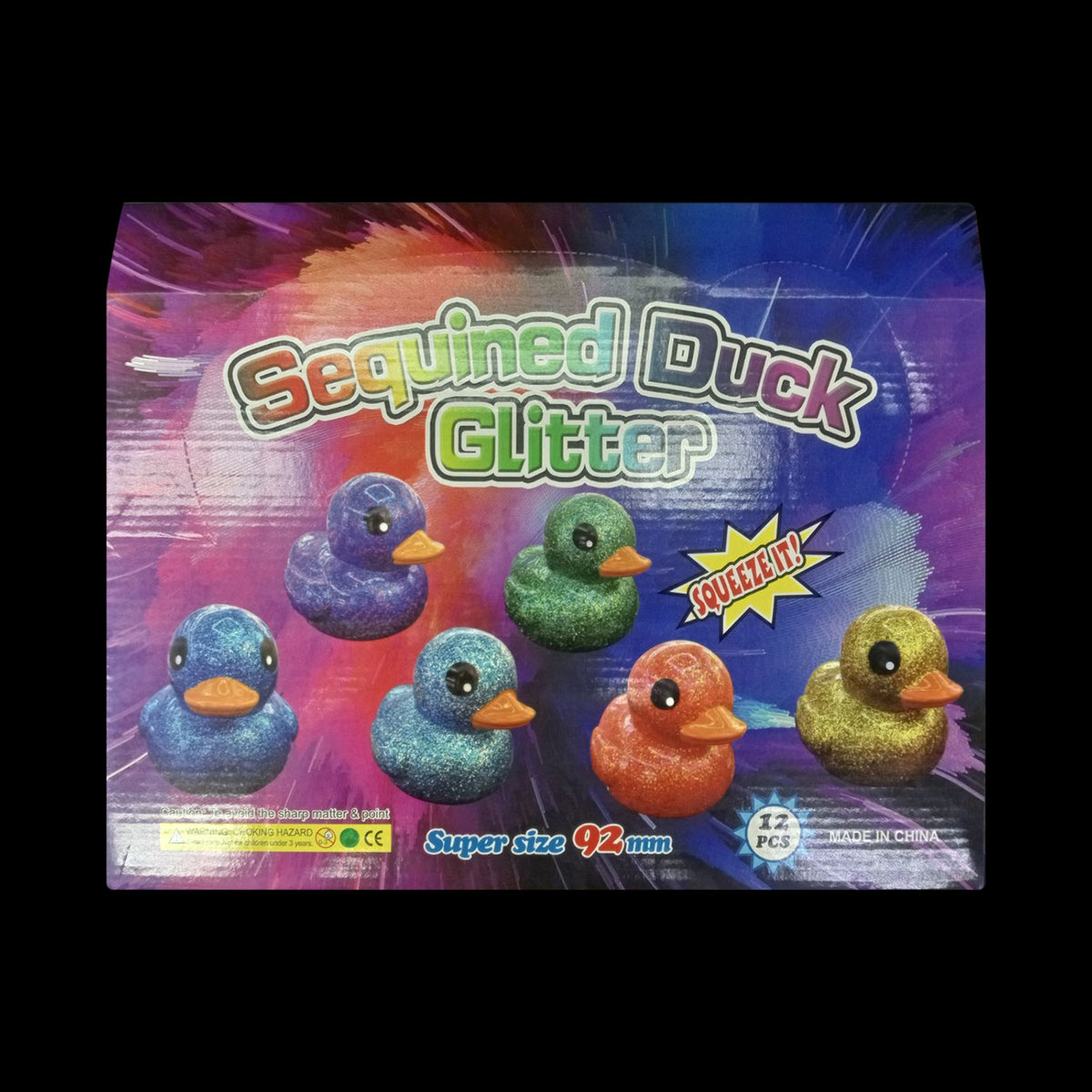 Sequin Glitter Duck Squeaky – dallastoyswholesale