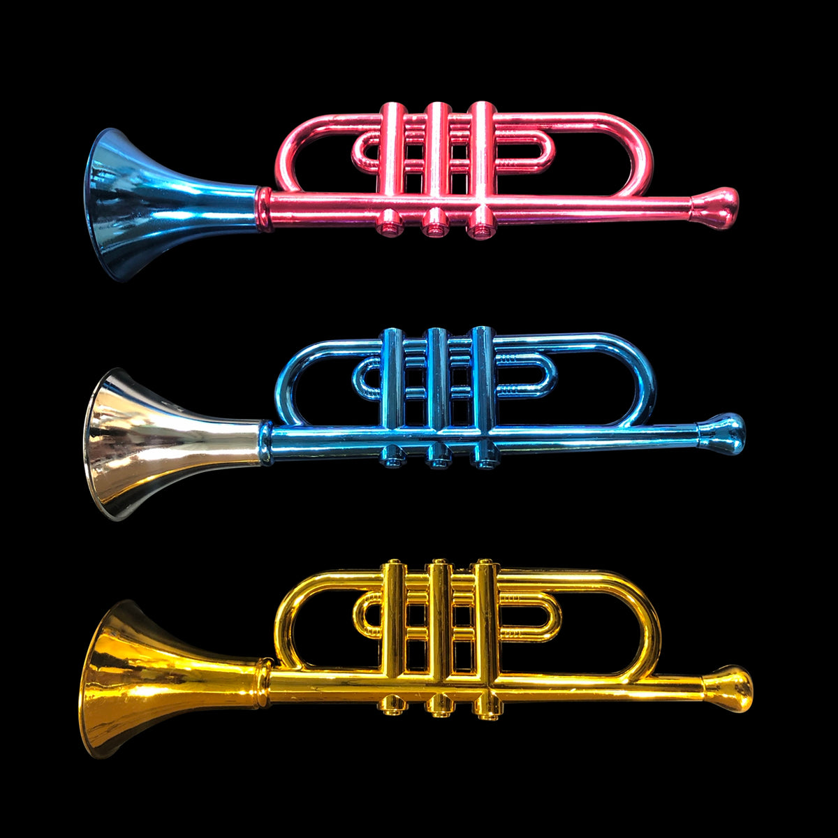 12 Piece Metallic Trumpet Bundle – dallastoyswholesale