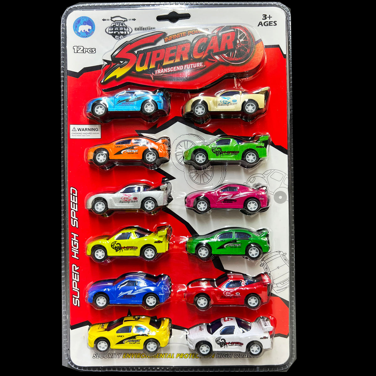 12Pcs Set Super Pull Back Car – dallastoyswholesale