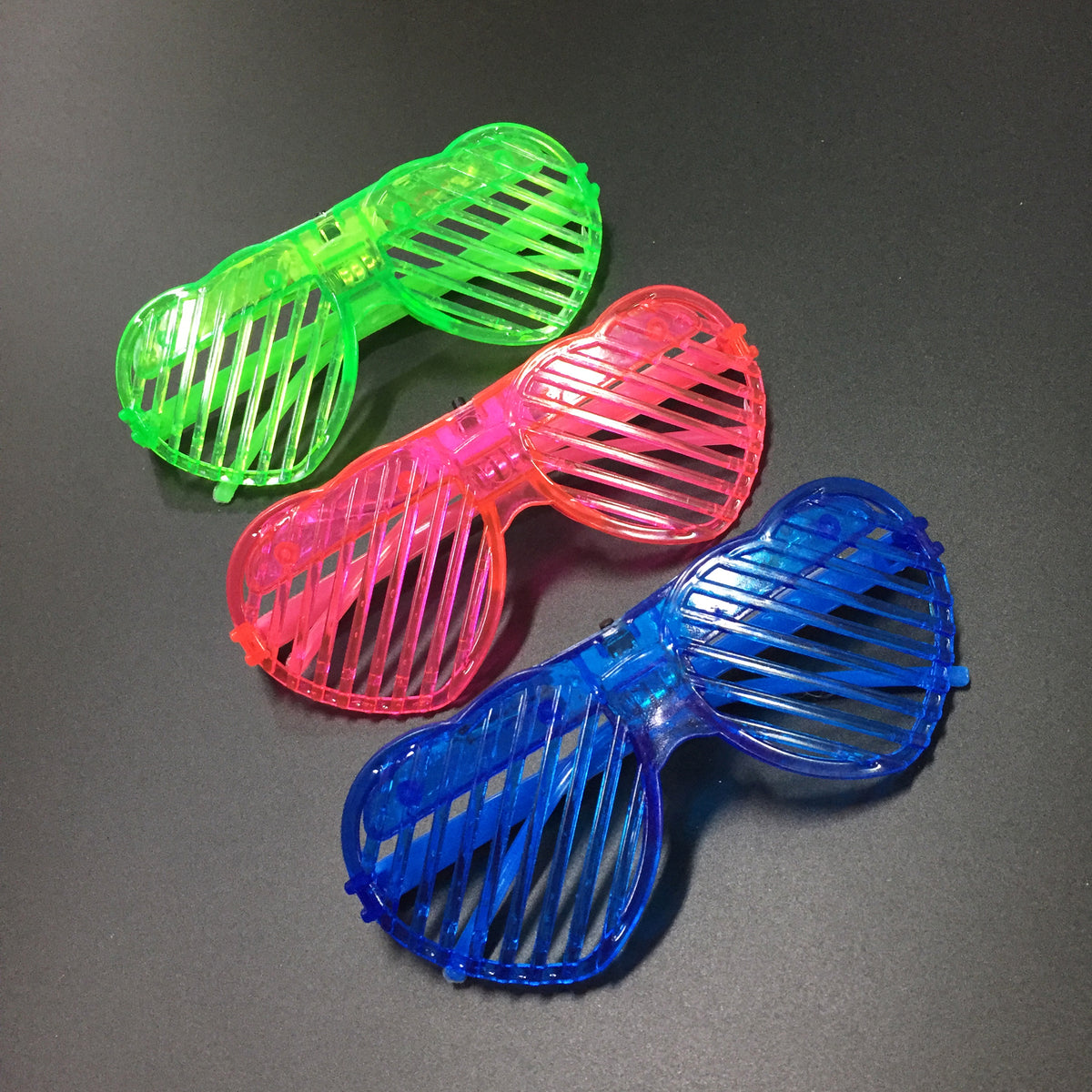 Flashing Shutter Led Light up Flashing Shade Party Glasses ...