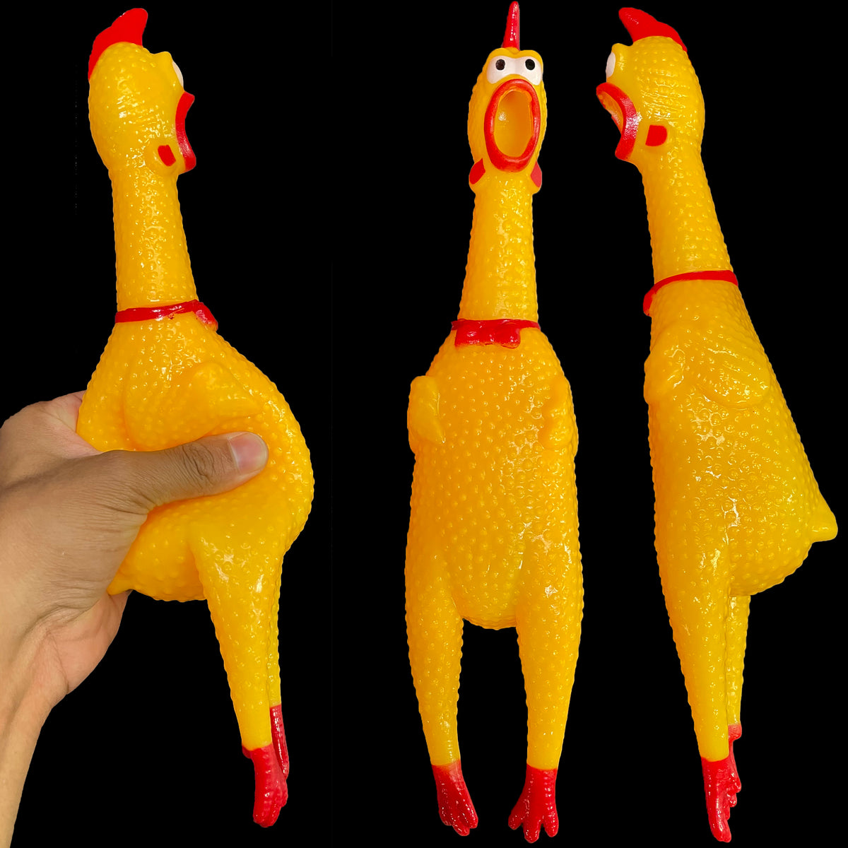 Rubber Squeezy Screeching Chicken – dallastoyswholesale