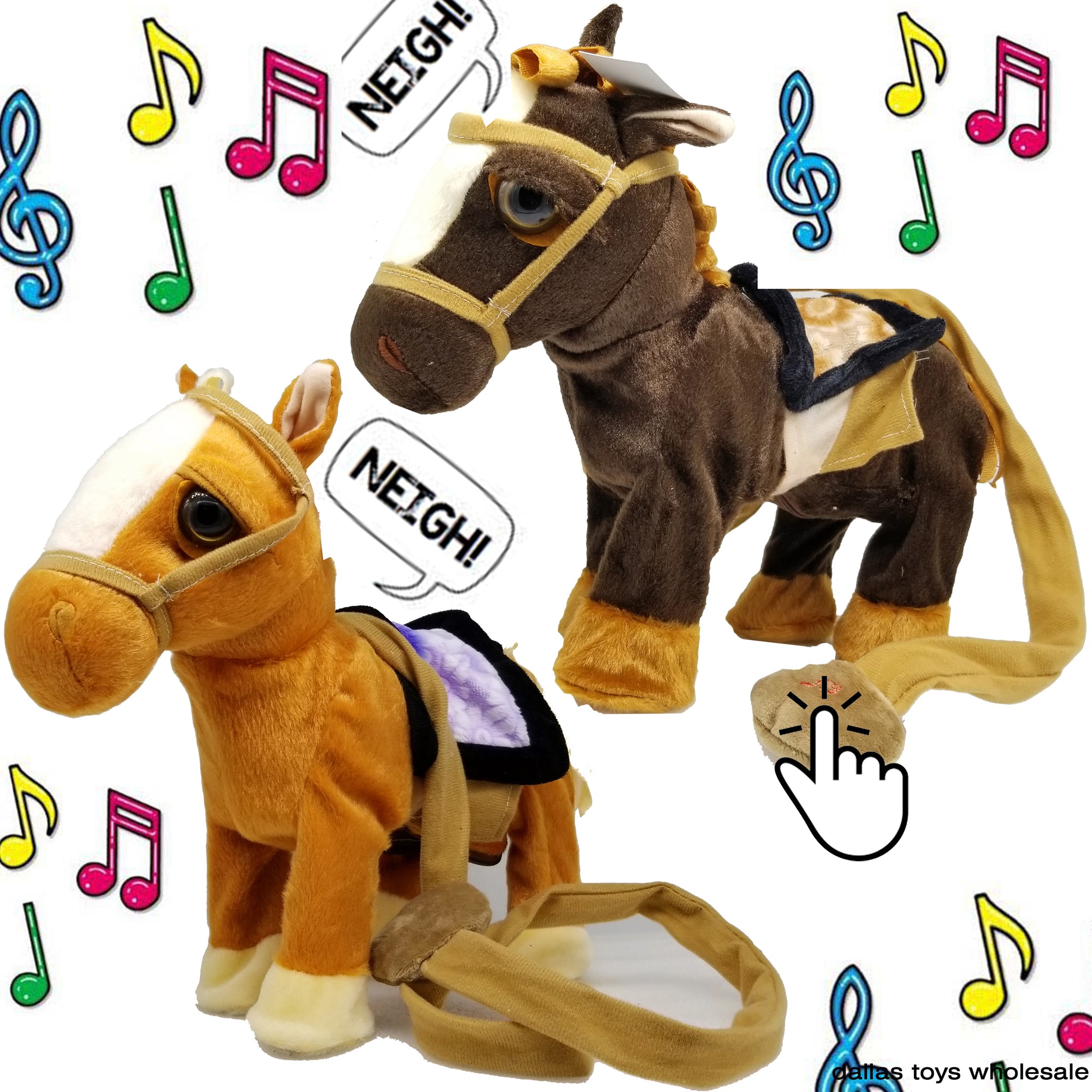 Battery Operated Walking Horse On Leash – dallastoyswholesale